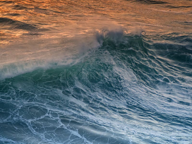 Nazare at sunset stock image. Image of touristic, tourism - 156964583