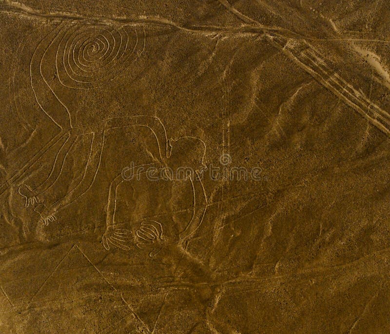 Nazca alinea el mono foto de archivo. Imagen de figura - 33199992