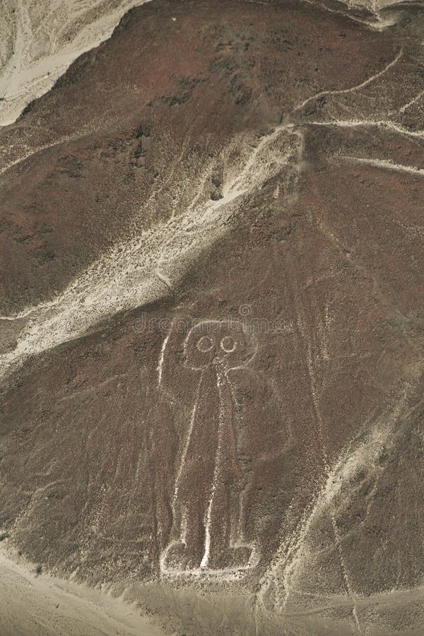 Nazca Lines On Desert In Peru, South America Stock Photo - Image of ...