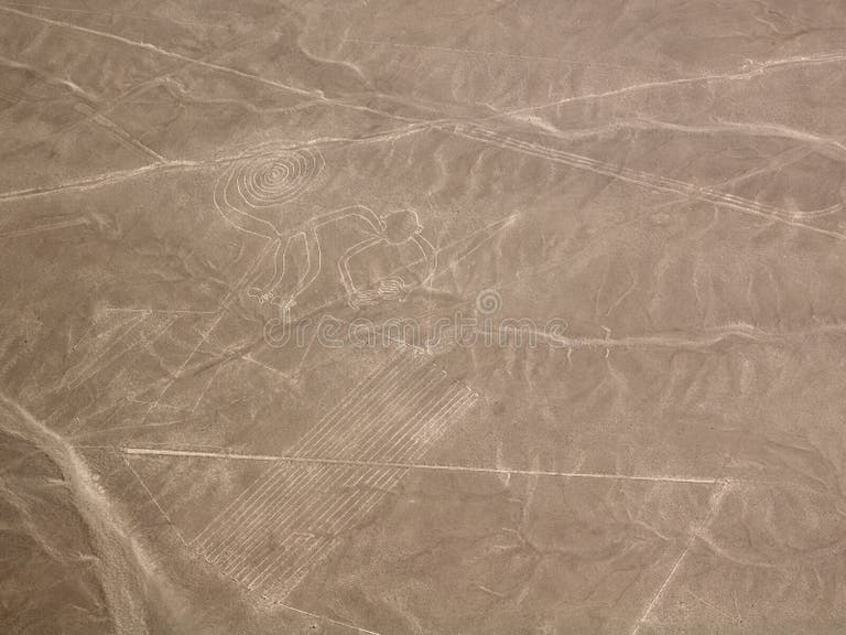 Nazca Lines Monkey stock photo. Image of peru, desert - 33199992