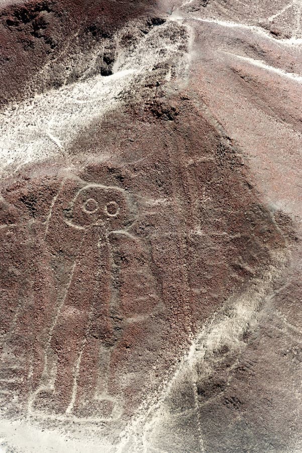 Nazca Lines Spaceman stock photo. Image of geoglyphs - 52510406