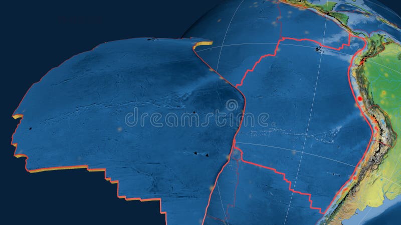 Nazca Plate Presented - Natural Earth Stock Illustration - Illustration ...