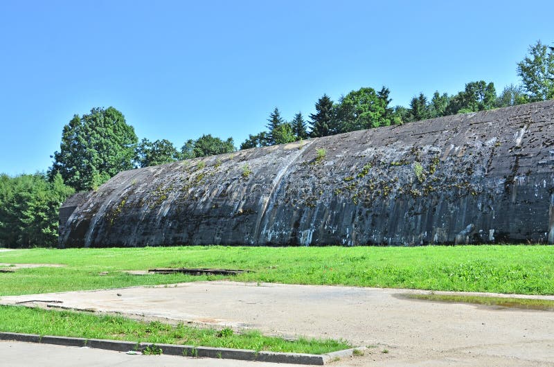 Nazi Bunker in Stepina, Poland Stock Image - Image of huge, europe ...