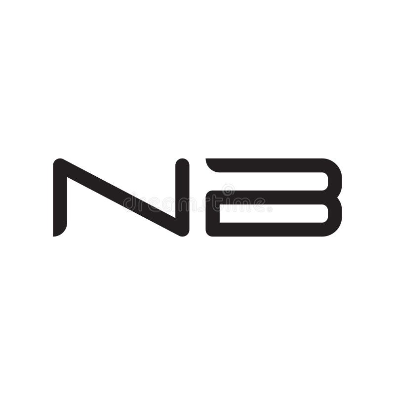 Nb Initial Letter Vector Logo Icon Stock Vector - Illustration of ...