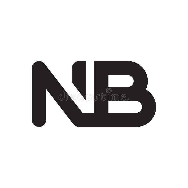 Nb Initial Letter Vector Logo Icon Stock Vector - Illustration of ...