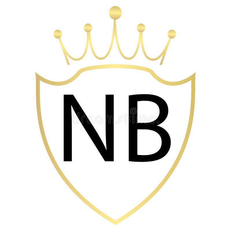 NB Letter Logo Design with Simple Style Stock Vector - Illustration of ...