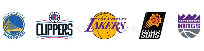 NBA All Conferences Team Logos Stock Vector - Illustration of symbol ...