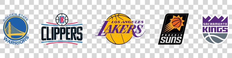 NBA All Conferences Team Logos Stock Vector - Illustration of label ...