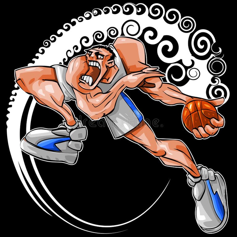NBA Rush stock illustration. Illustration of ball, figure - 1792217
