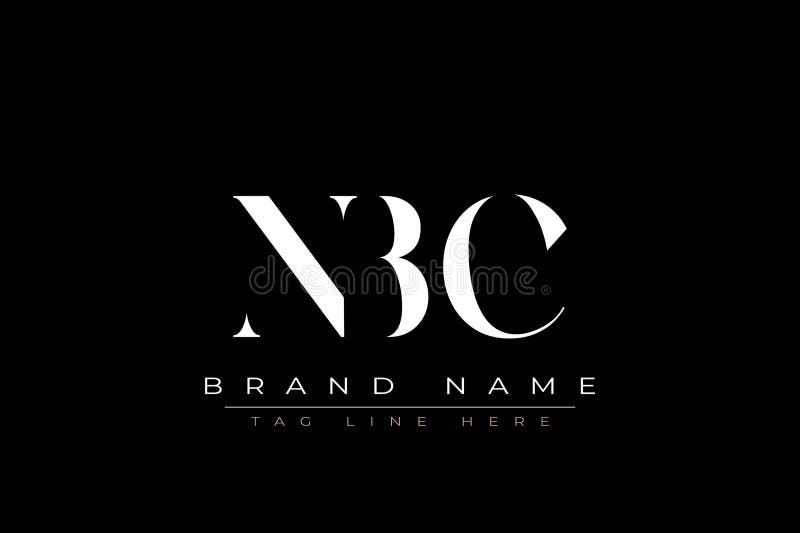 NBC Abstract Letter Logo Design Stock Vector - Illustration of ...