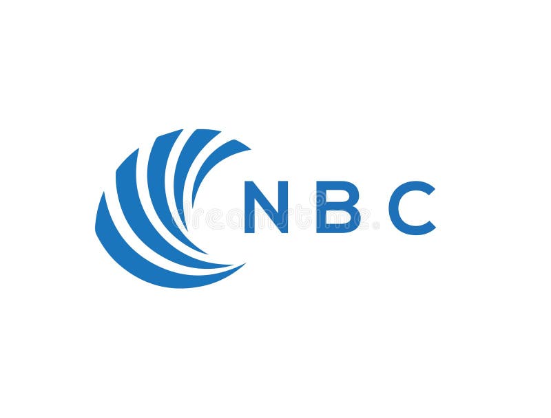 NBC Letter Logo Design on White Background. NBC Creative Circle Letter ...