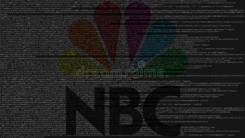 NBC Logo Made of Source Code on Computer Screen. Editorial 3D Rendering ...