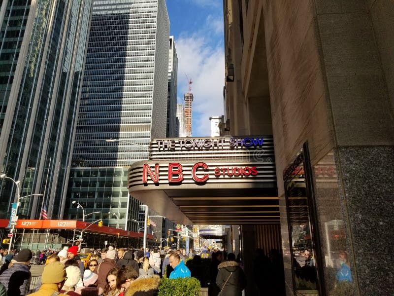 NBC-Studios redaktionelles foto. Bild von manhattan - 139977611