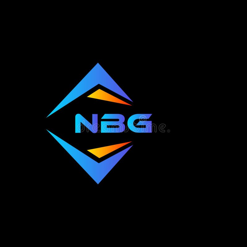 NBG Abstract Technology Logo Design on Black Background. NBG Creative ...
