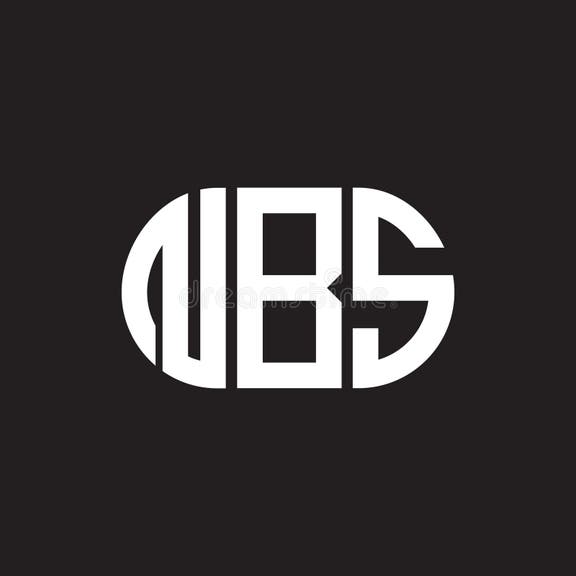 NBS Letter Logo Design on Black Background. NBS Creative Initials ...