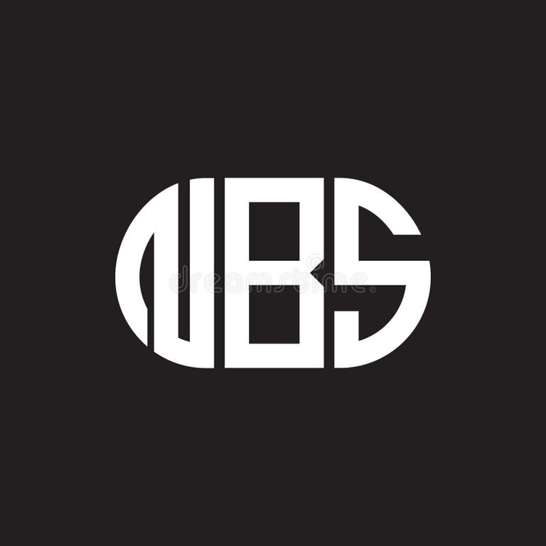 NBS Letter Logo Design on Black Background. NBS Creative Initials ...