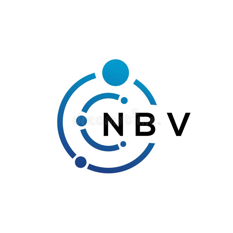 NBV Letter Technology Logo Design on White Background. NBV Creative ...