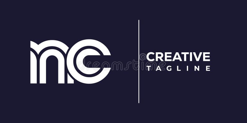 NC abstract logo stock vector. Illustration of letters - 356195686