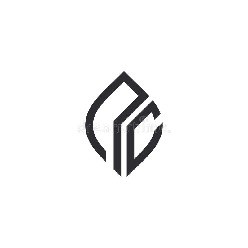 NC Letter Logo Icon Design Template Elements Stock Vector ...