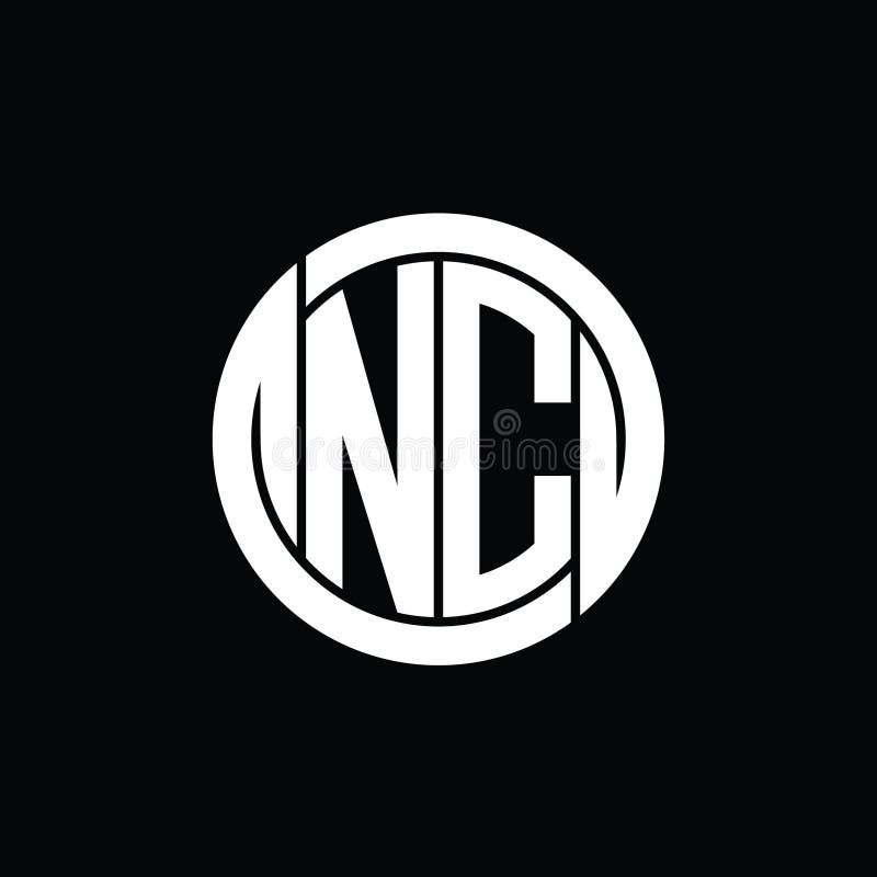 NC Logo Monogram Shield Inside Circle Shape Vector Images Design ...