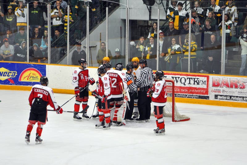 NCAA Ice Hockey Game in Clarkson University Editorial Image - Image of ...