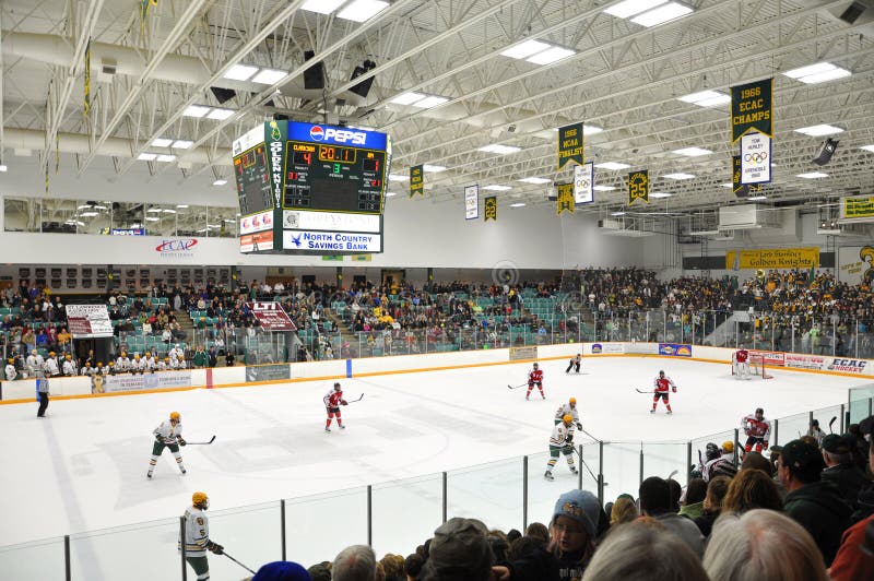 NCAA Ice Hockey Game in Clarkson University Editorial Image - Image of ...