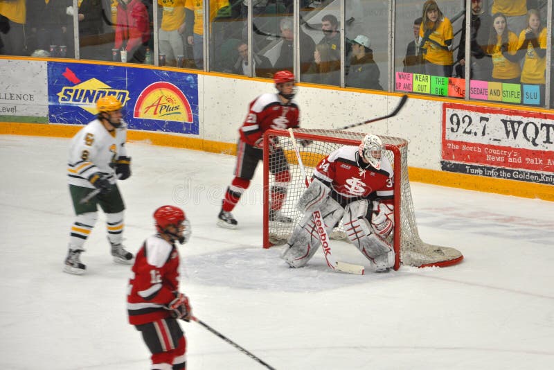 NCAA Ice Hockey Game in Clarkson University Editorial Image - Image of ...