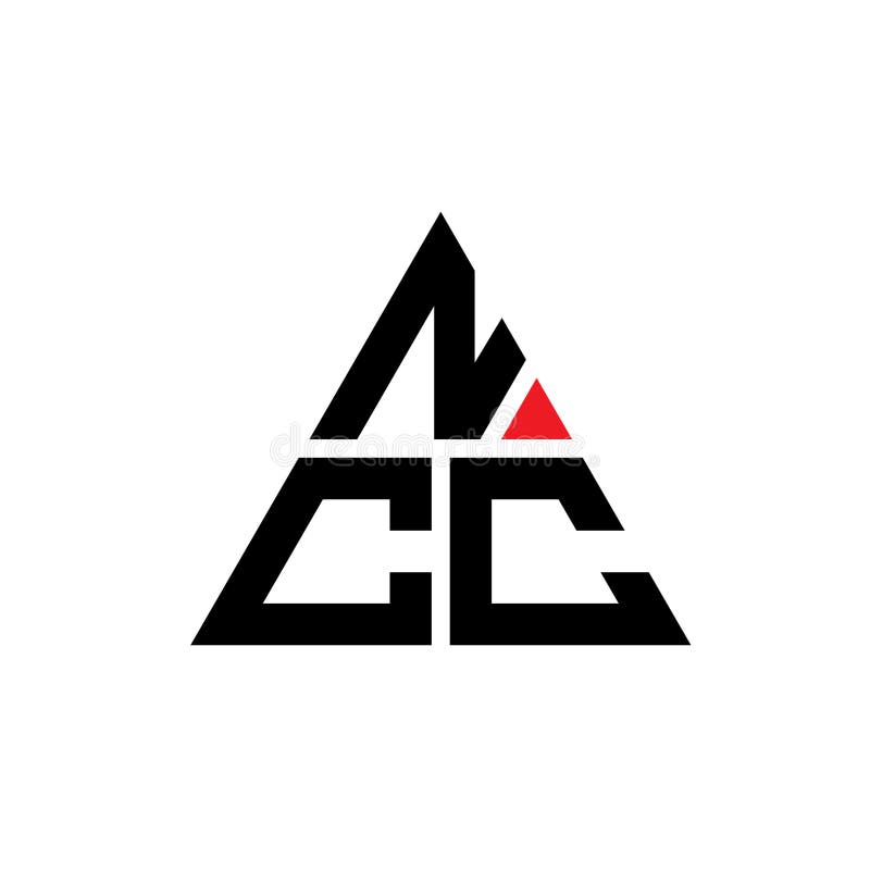 NCC Triangle Letter Logo Design with Triangle Shape. NCC Triangle Logo ...