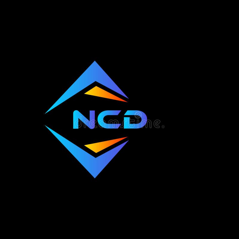 NCD Abstract Technology Logo Design on Black Background. NCD Creative ...