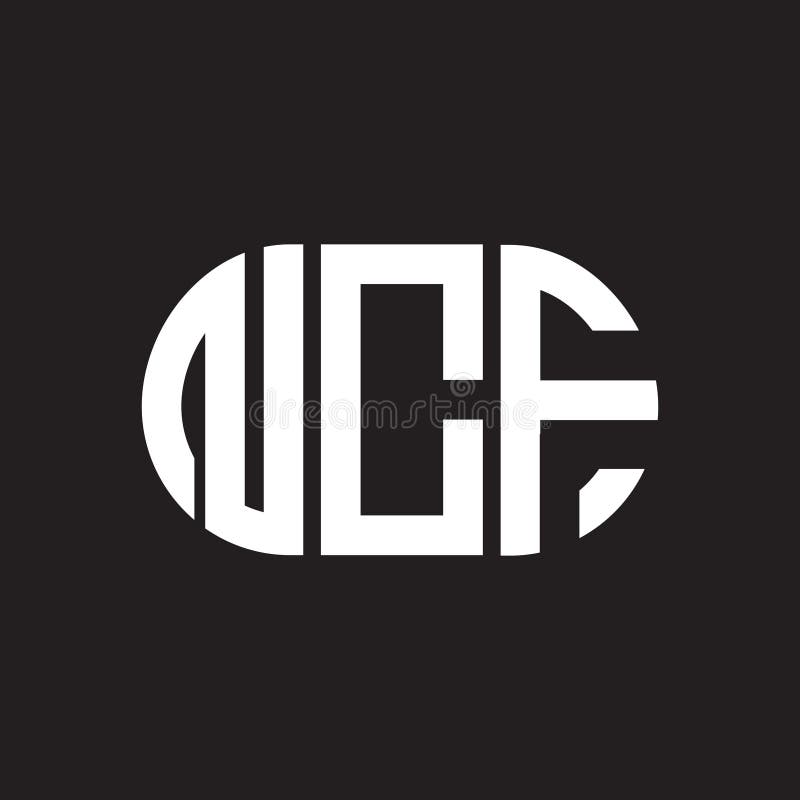 NCF Letter Logo Design on Black Background. NCF Creative Initials ...