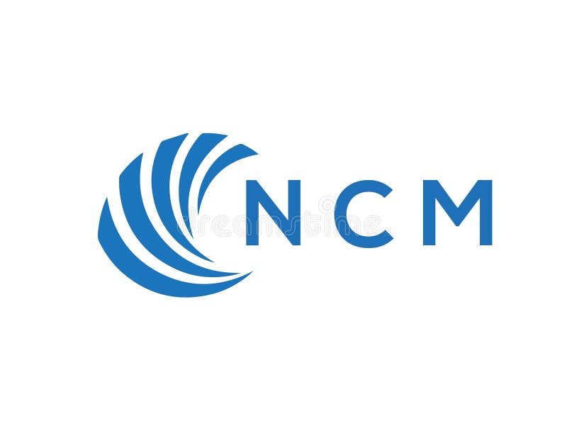 NCM Letter Logo Design on White Background. NCM Creative Circle Letter ...