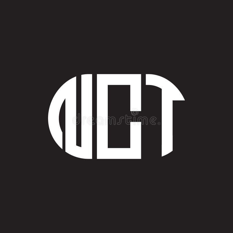 NCT Letter Logo Design on Black Background. NCT Creative Initials ...