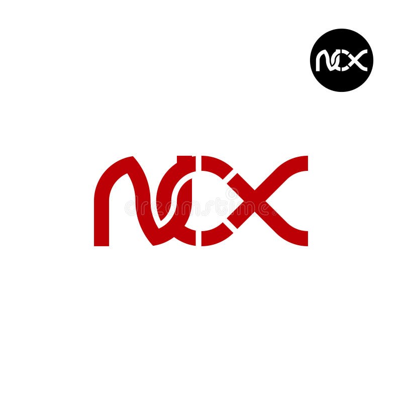NCX Logo Letter Monogram Design Stock Vector - Illustration of ...