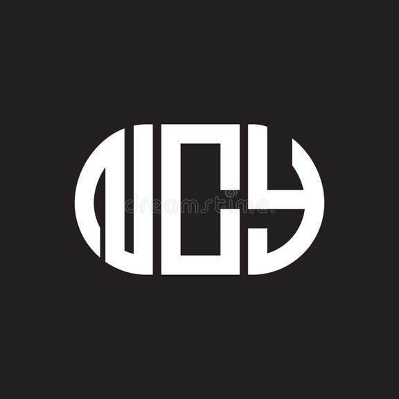 NCY Letter Logo Design on Black Background. NCY Creative Initials ...