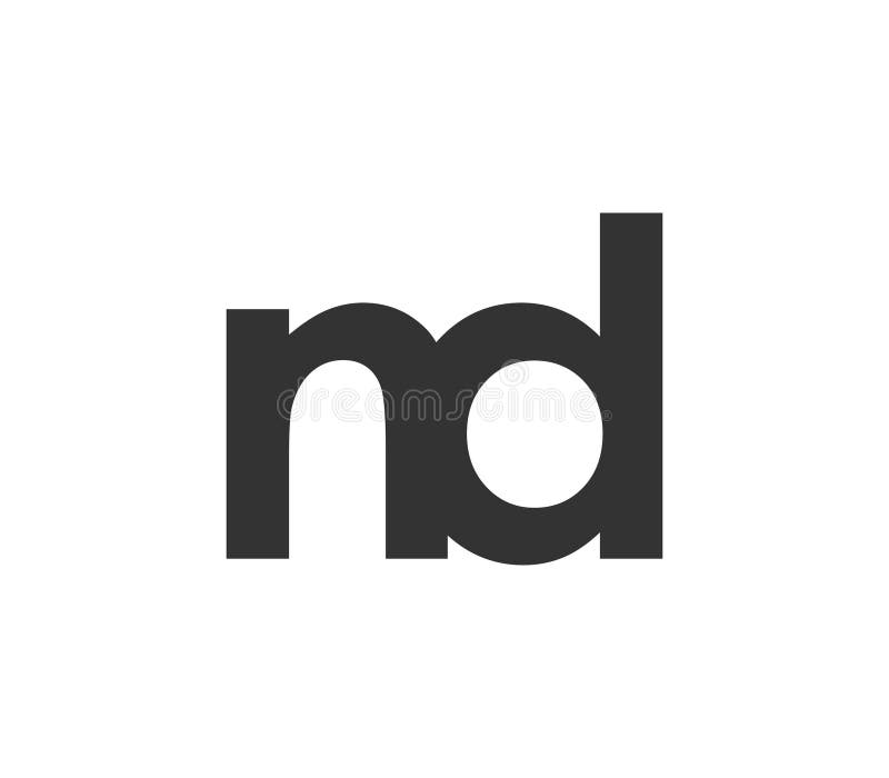 ND Creative Geometric Initial Based Modern and Minimal Logo. Letter N D ...