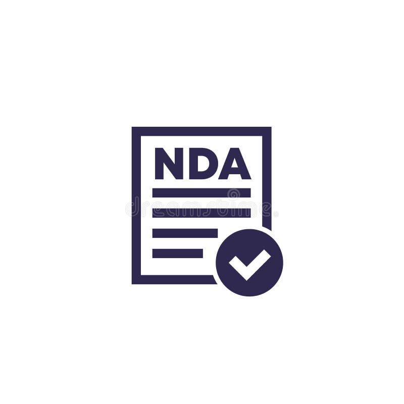 NDA Icon, Non Disclosure Agreement Stock Vector - Illustration of ...