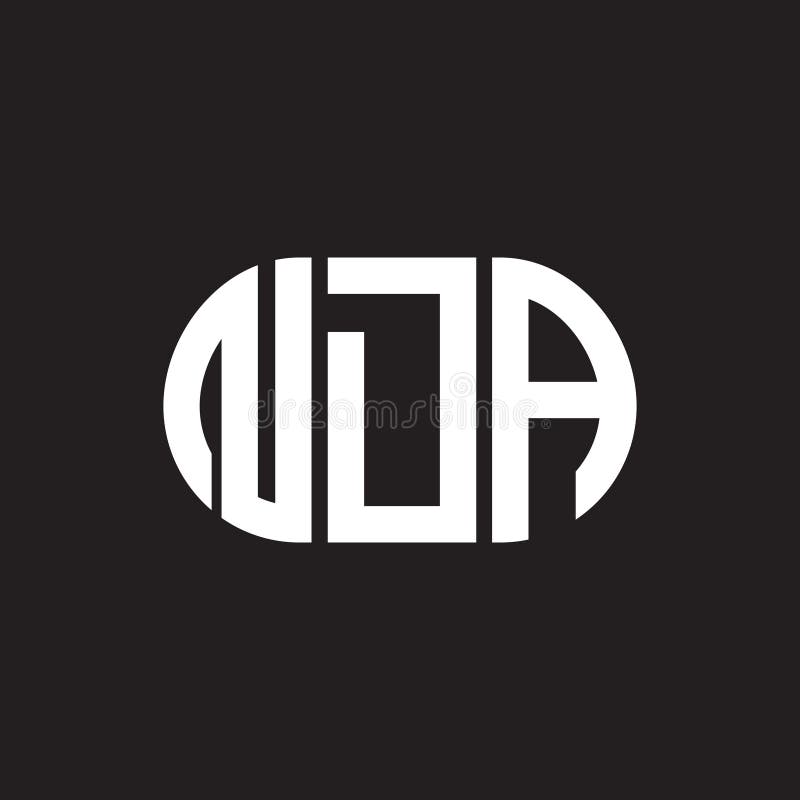 NDA Letter Logo Design on Black Background. NDA Creative Initials ...
