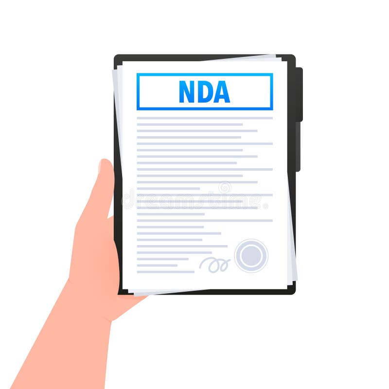 NDA - Non Disclosure Agreement Document in the Hand, Contract. Privacy ...