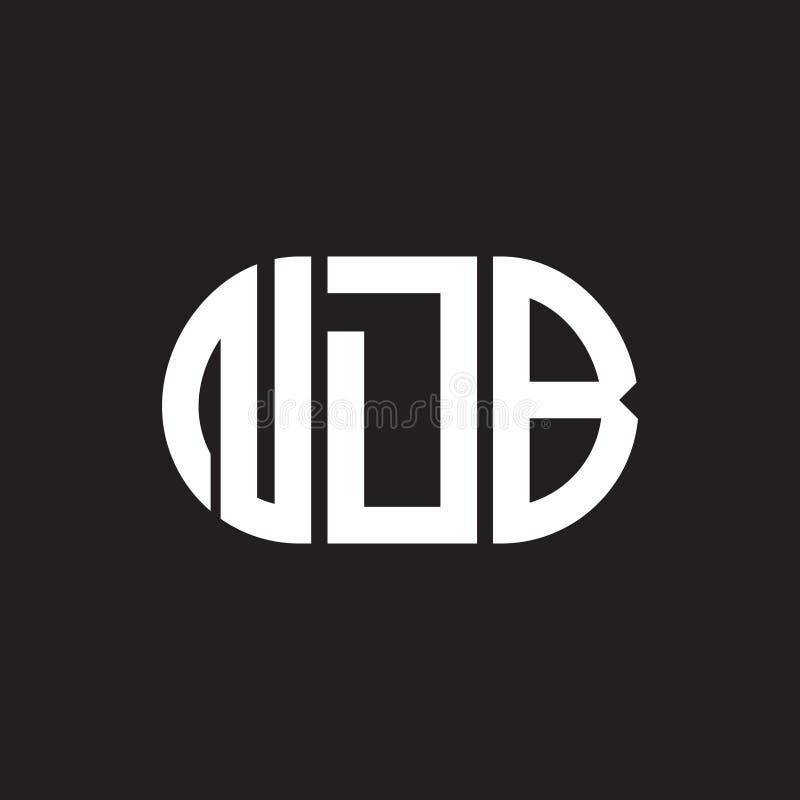 NDB Letter Logo Design on Black Background. NDB Creative Initials ...