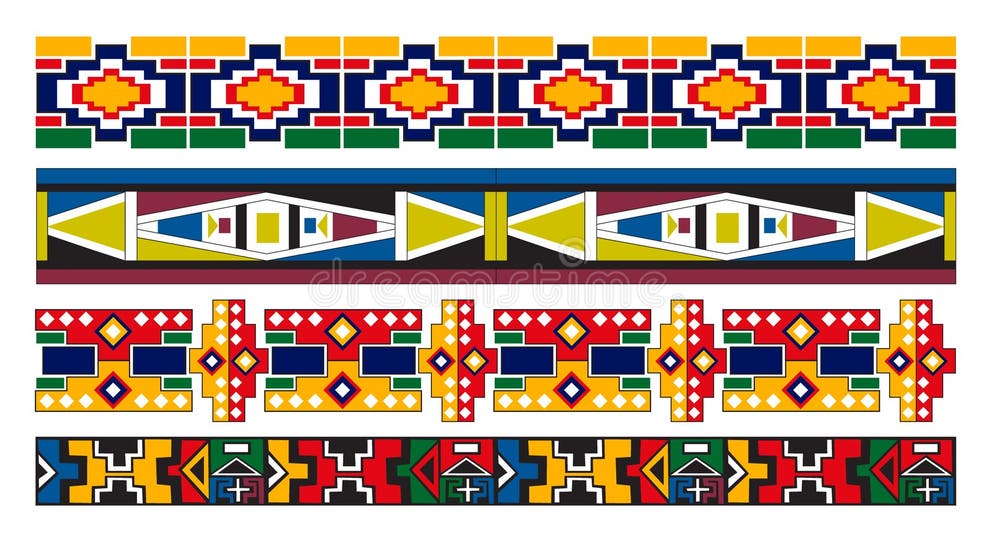 Ndebele African Patterns Stock Illustrations – 110 Ndebele African ...