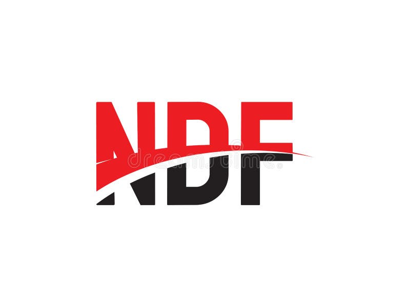 NDF Letter Initial Logo Design Vector Illustration Stock Vector ...