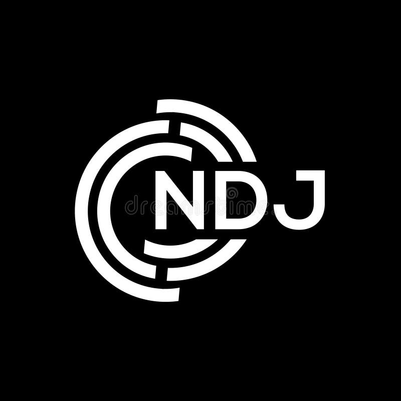 NDJ Letter Logo Design. NDJ Monogram Initials Letter Logo Concept Stock ...