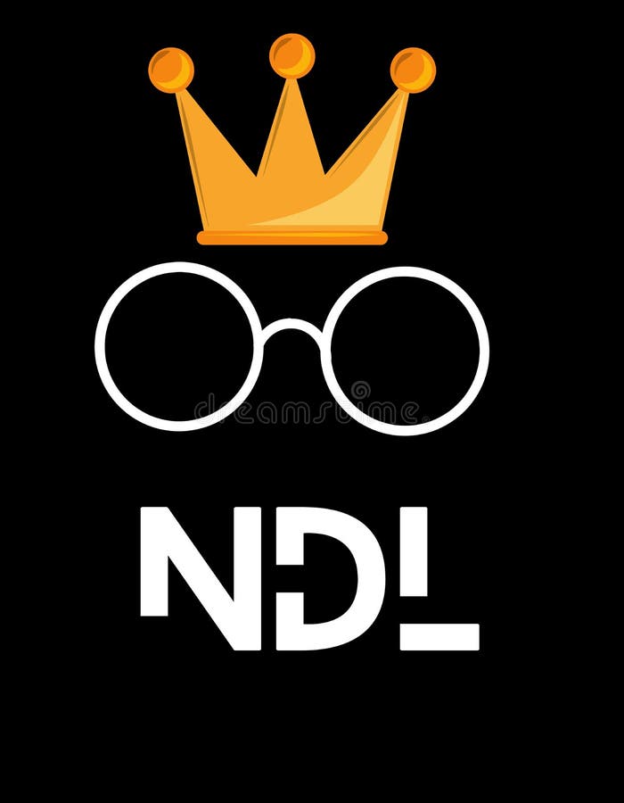 NDL Typography and Graphic T-shirt Design Stock Illustration ...