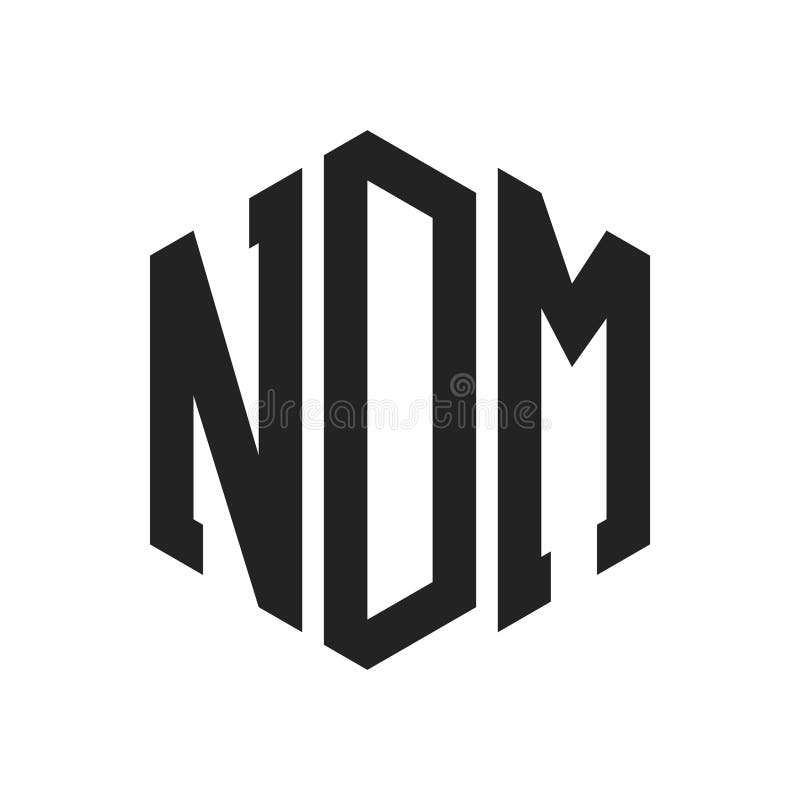 NDM Logo Design. Initial Letter NDM Monogram Logo Using Hexagon Shape ...