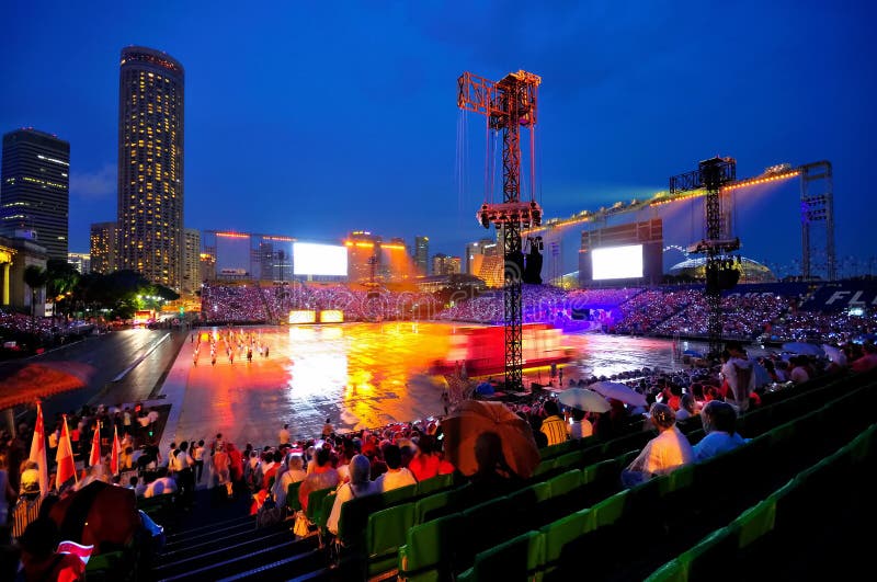 NDP 2010 night performance editorial photography. Image of celebrate ...