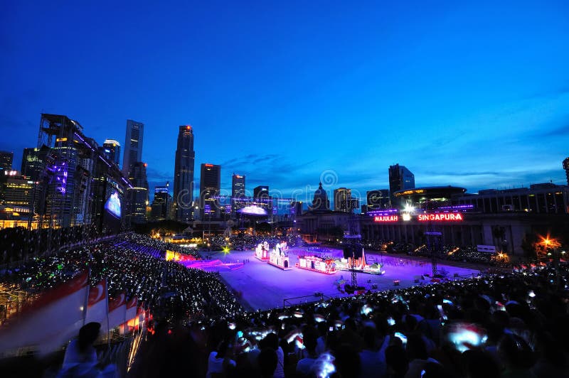 NDP 2010 night performance editorial photo. Image of combine - 15272321