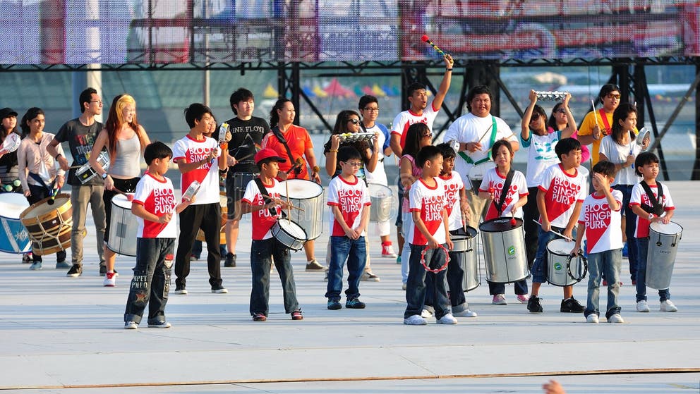 NDP 2011 stage performance editorial stock image. Image of perform ...