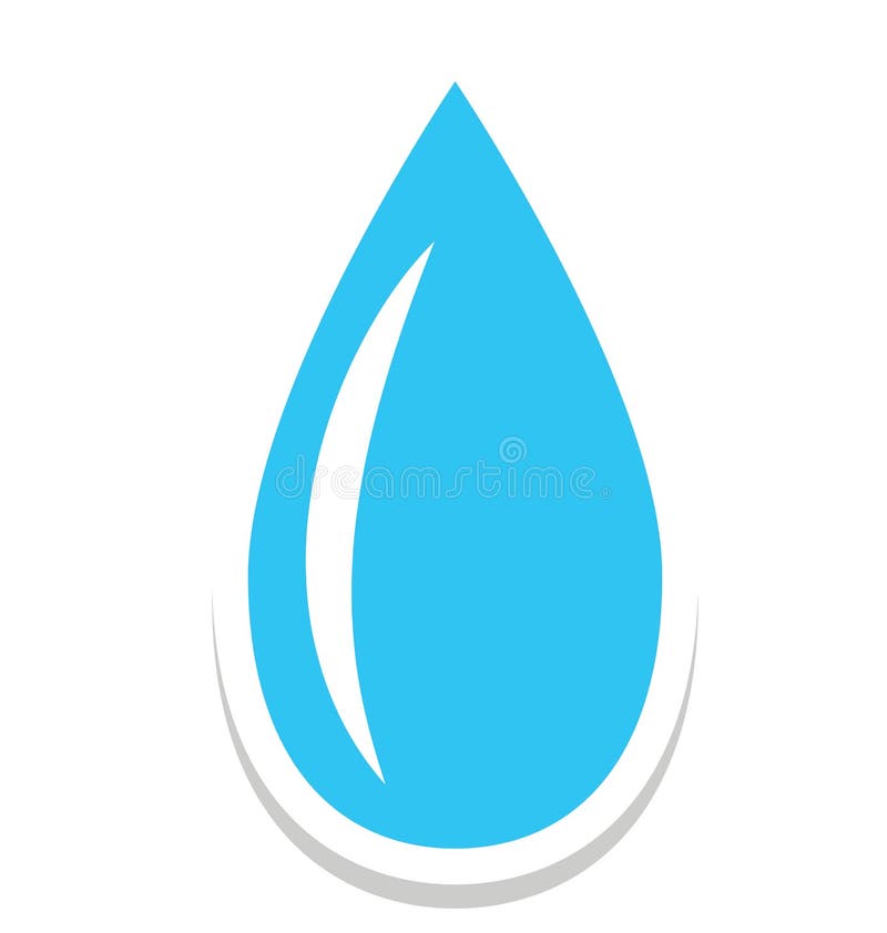 Drop, Water Drop Color Isolated Vector Icon Stock Vector - Illustration ...