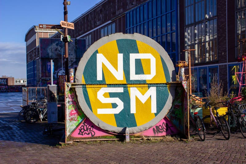 NDSM Werf sign painted editorial photography. Image of city - 354494992