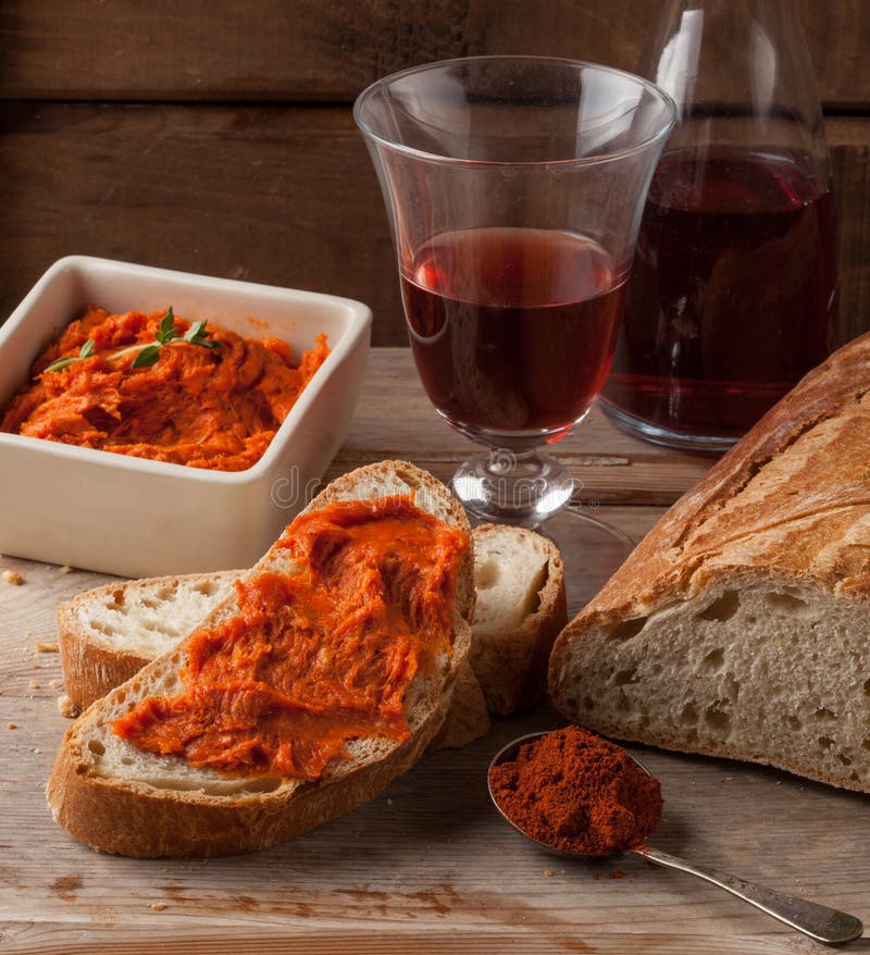 Nduja or Sobrasada Mediterranean Meat Spread Stock Photo - Image of ...